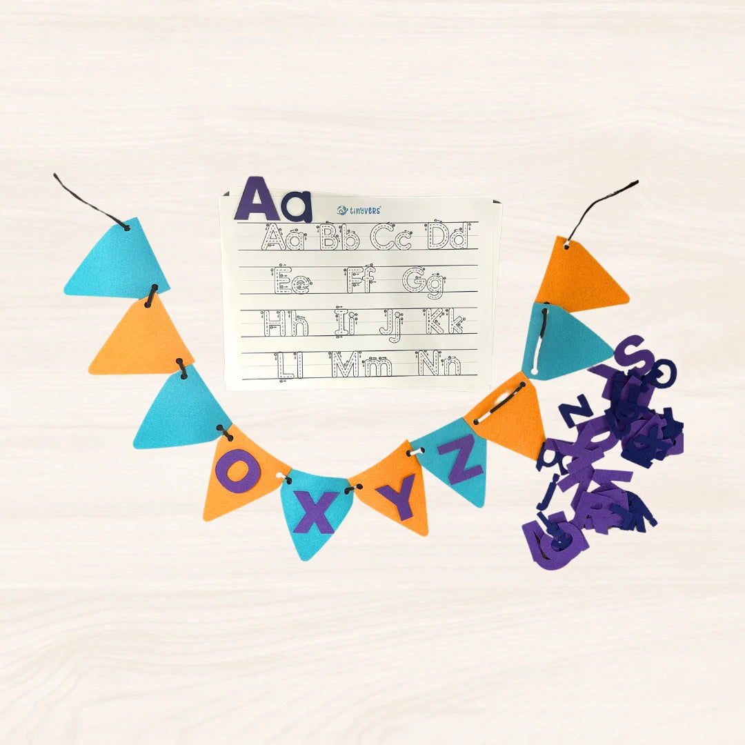 Alphabet Banner & Letter Board Playset Room Hanging Decorations – Tinyvers