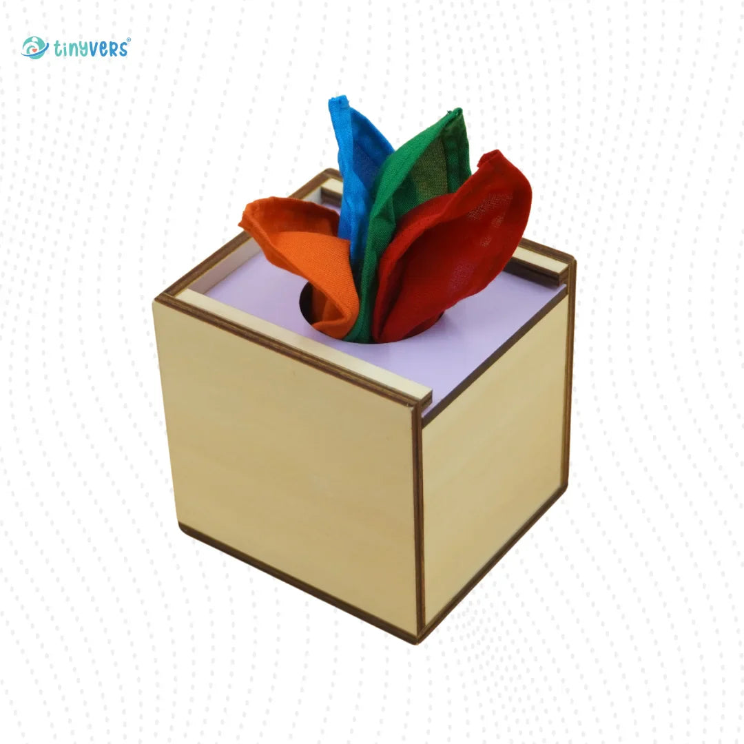 Napkin Pull Box | Sensory Wooden Tissue Pulling Box Toy – Tinyvers