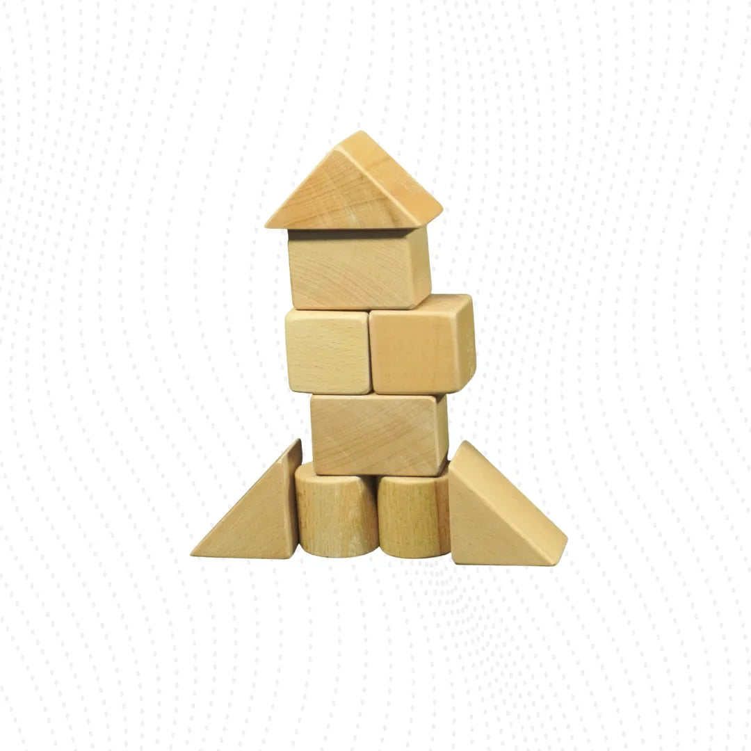 Wooden Building Blocks Pereyan| Simple stacking blocks for 6M+ baby ...
