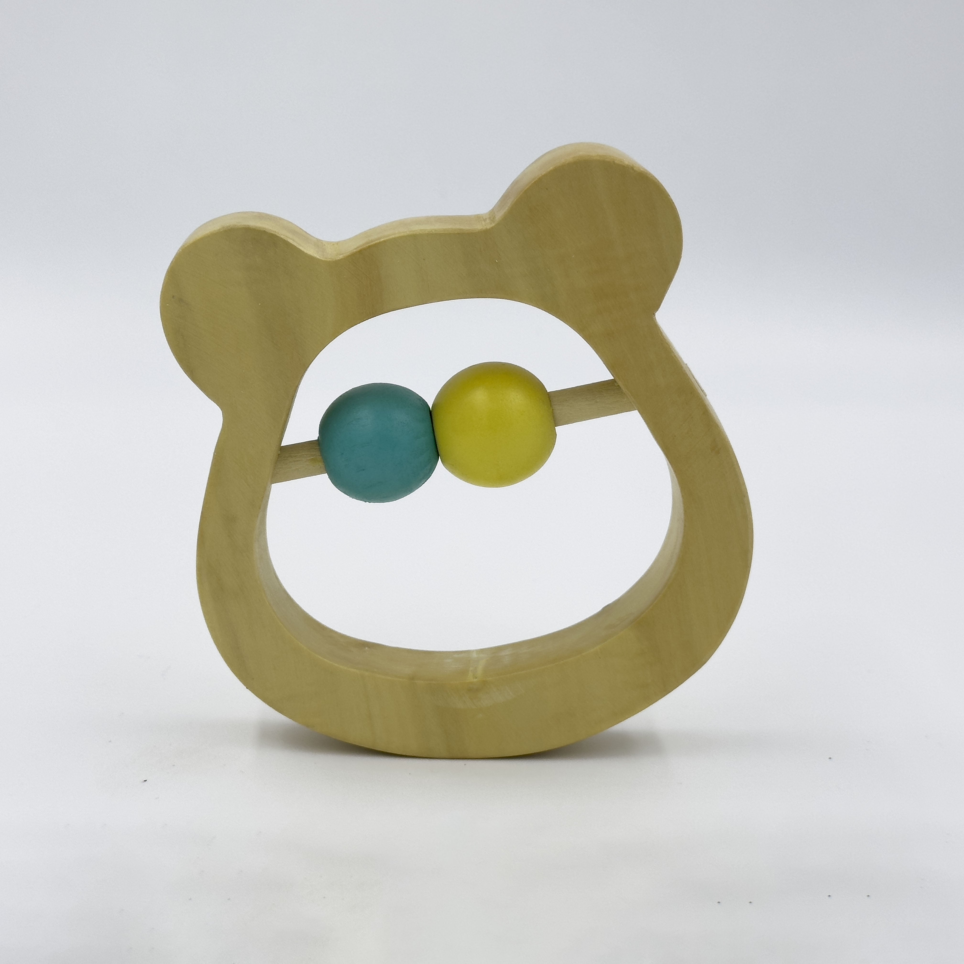 Baby Rattles: Buy Wooden Teddy Shaped Baby Rattle Toy Online in India ...