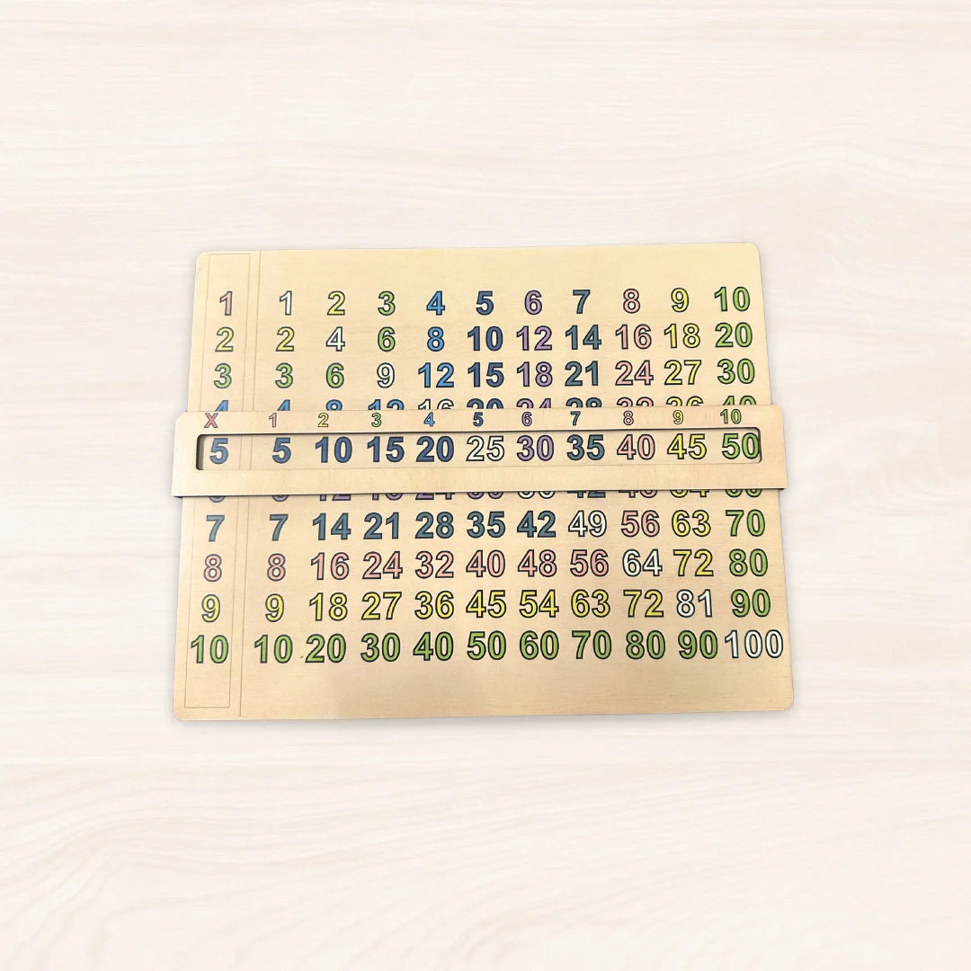 Colorful Wooden Mathematical Table learning Educational board Puzzle A ...